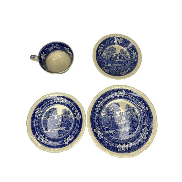 Spode | Dining | Spode England Blue Tower One 5 Piece Place Setting ...